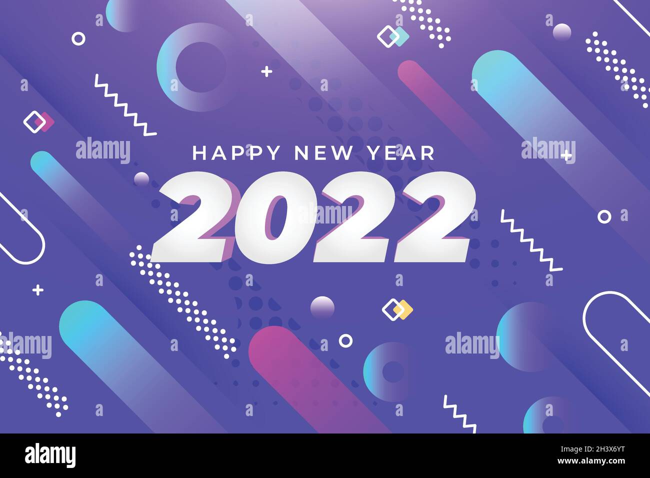 new year background with abstract shapes vector design illustration ...