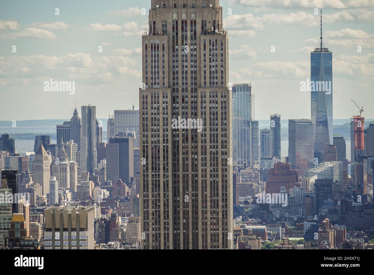 The view from the Rockefeller Center (Top of the Rock Stock Photo - Alamy