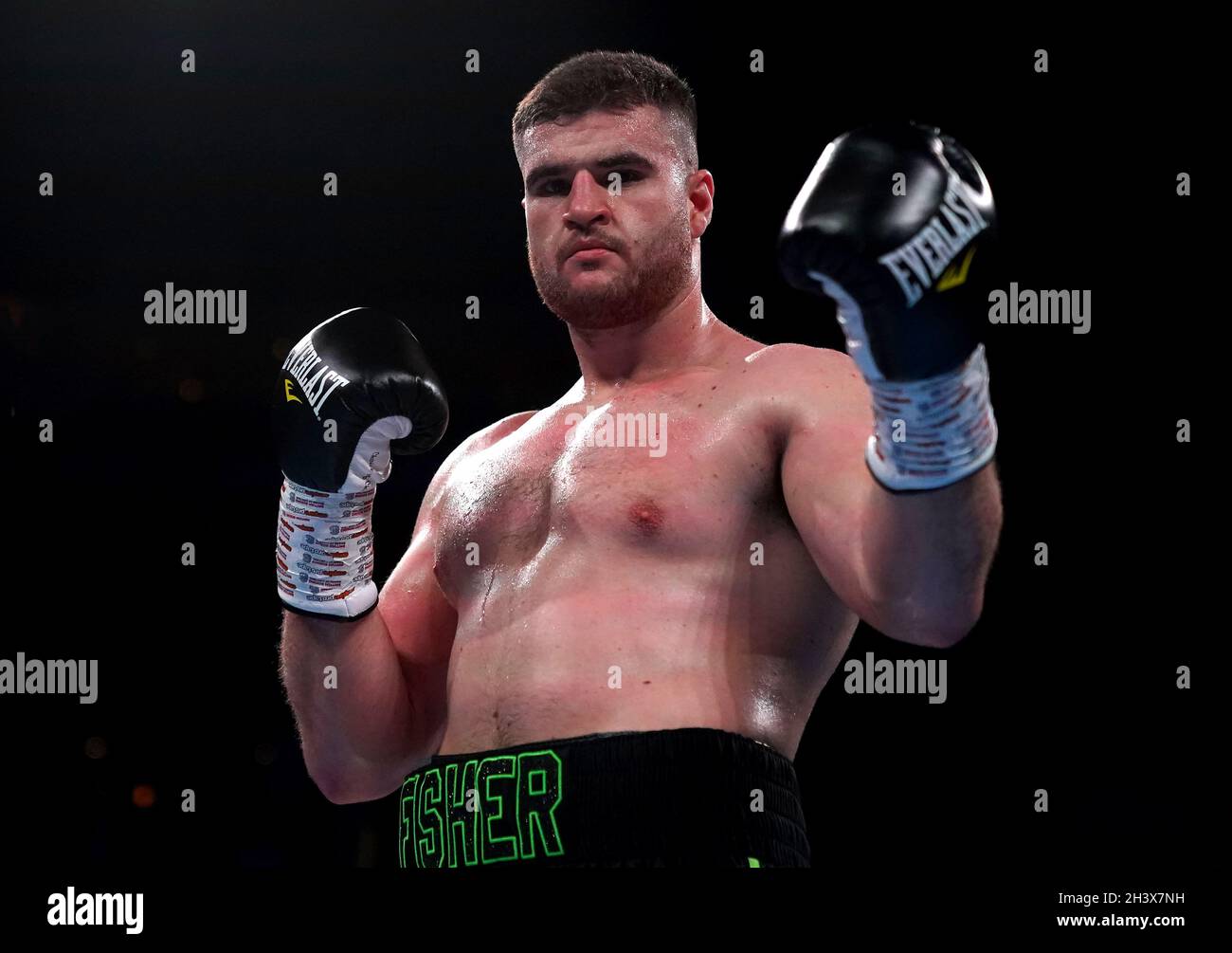 Johnny Fischer celebrates victory via K.O. against Alvaro Terrero in ...