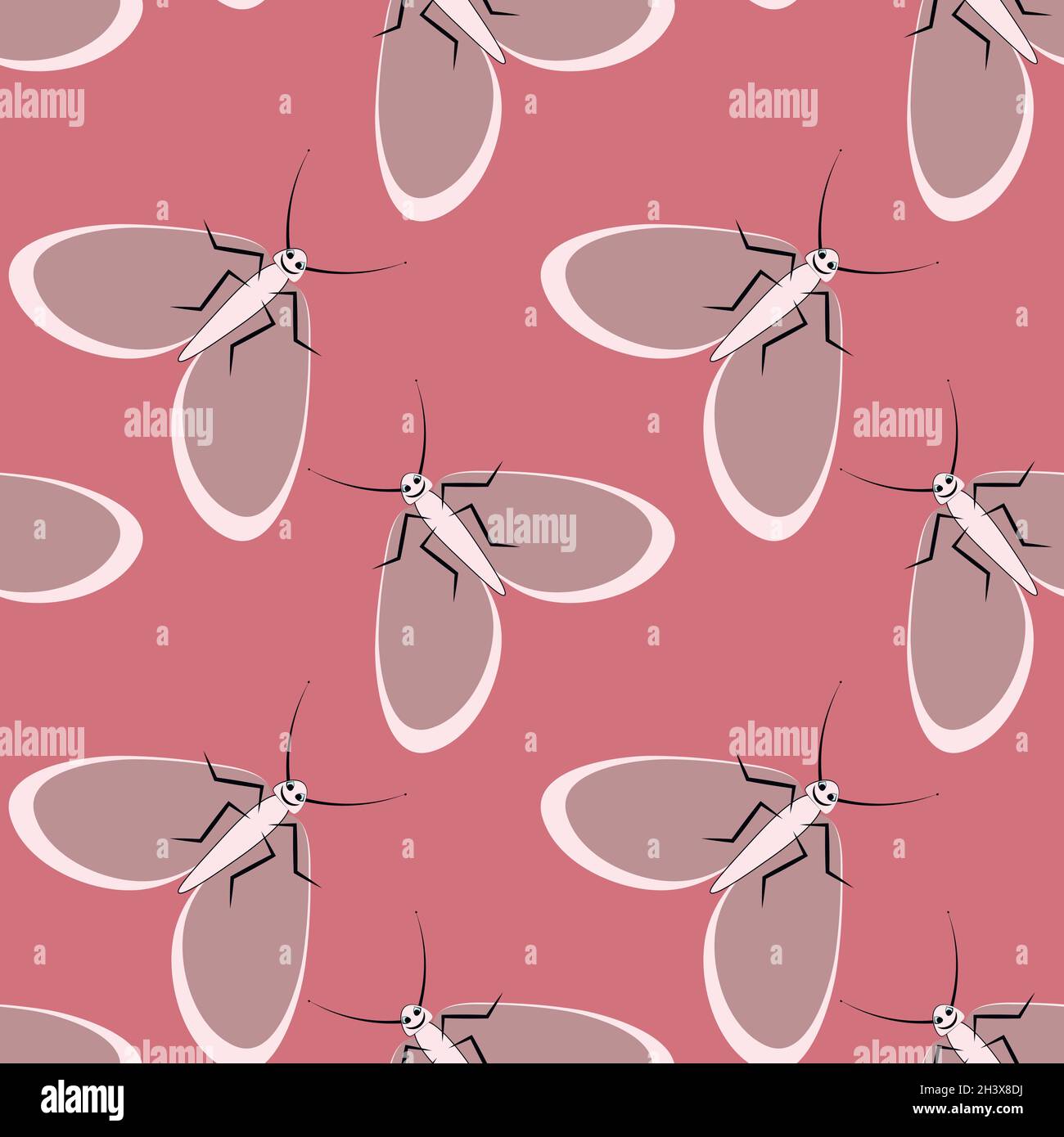 Seamless pattern, endless texture - Illustration on a square background ...