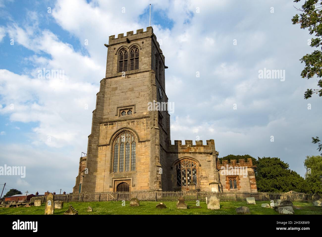 HANMER, CLWYD, WALES - JULY 10 : View of St.Chads Church in Hanmer ...