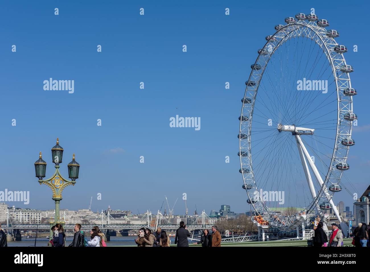 View of the London Eye Stock Photo - Alamy