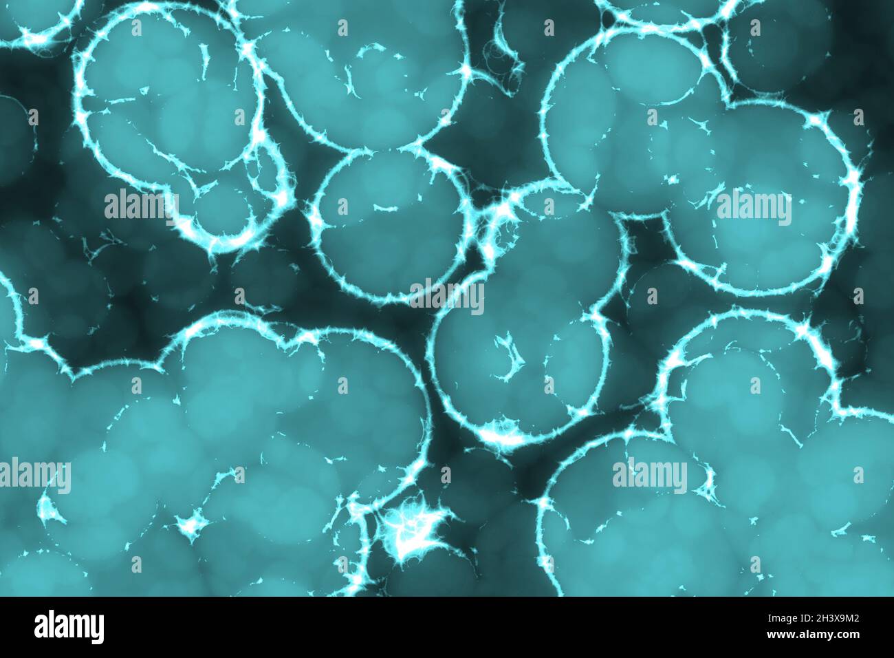 beautiful design light blue a lot biological cells computer graphics ...
