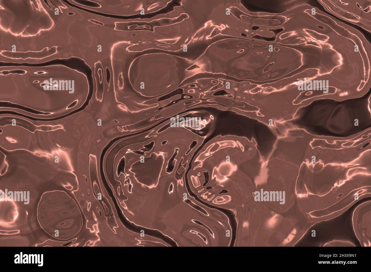 creative red reflecting fluid metal digitally drawn texture background ...