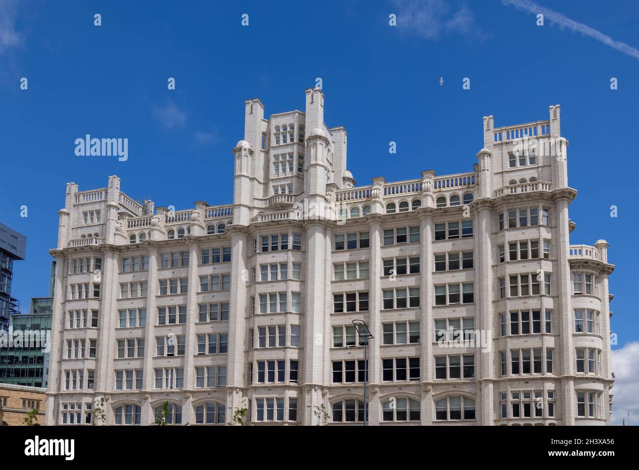 LIVERPOOL, UK - JULY 14 : Tower building in Liverpool, England on July ...