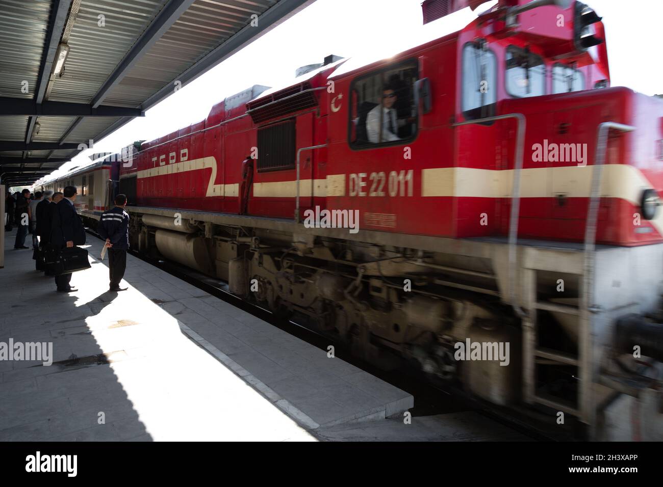 The train station of Erzurum, the city in eastern Turkey Stock Photo ...