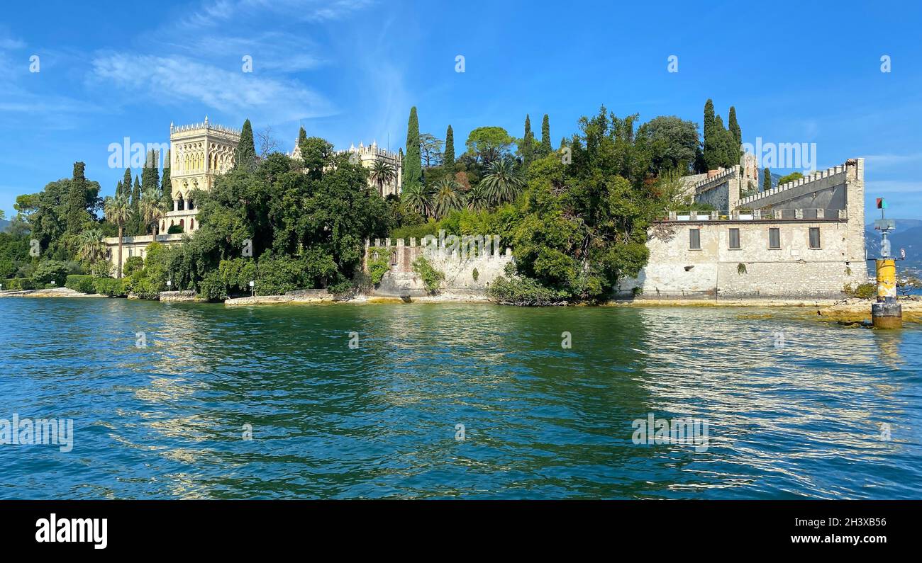 Isola del Garda. Island on Lake Garda, Italy, Europe Stock Photo - Alamy
