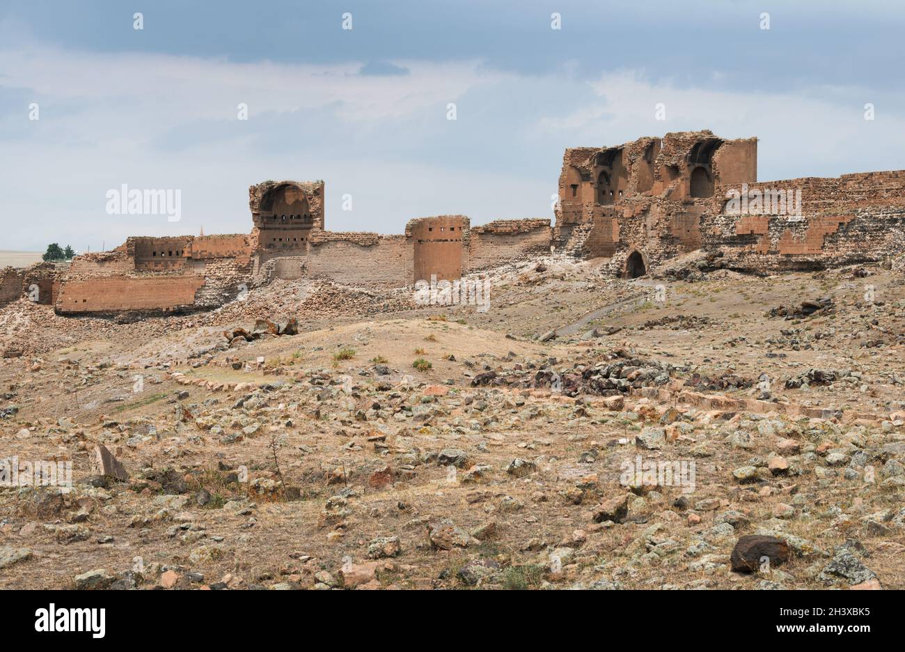 Western part of western part of city wall of ancient city Ani ...