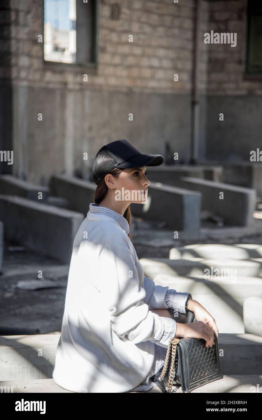 Woman factory abandoned hi-res stock photography and images - Alamy