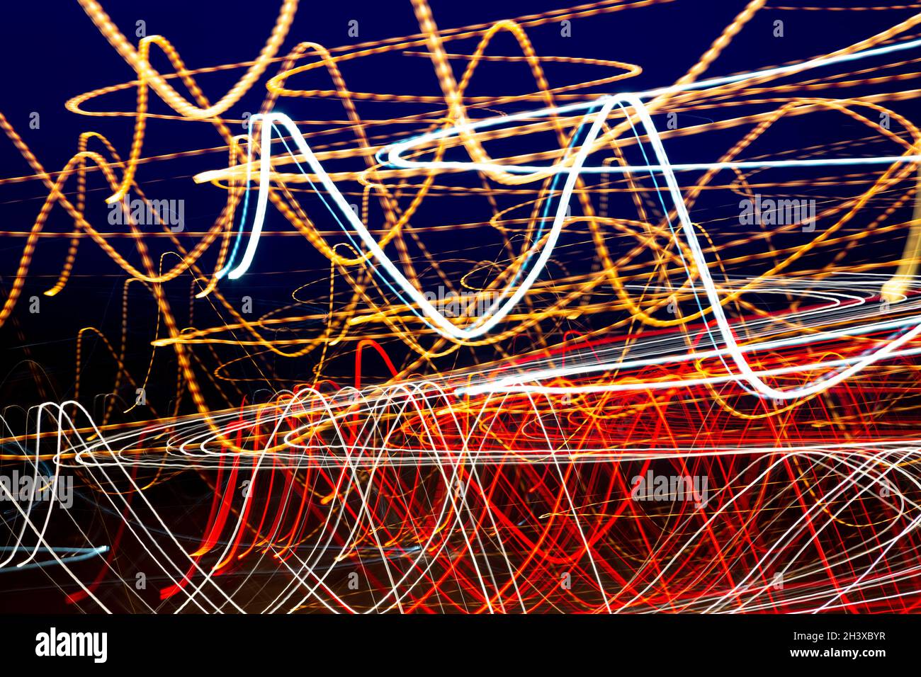 Long exposure photo with the theme of signal clutter, communication ...