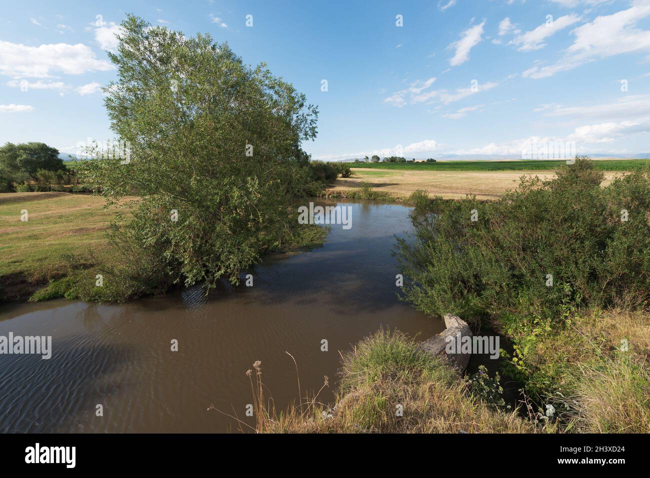 Karahan river between Demirkent and Kalkanale villages in the Kars ...