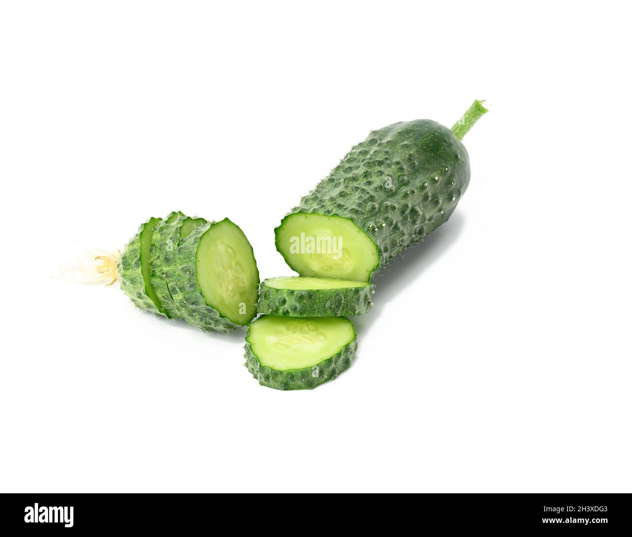 Sliced green long cucumber hi-res stock photography and images - Alamy