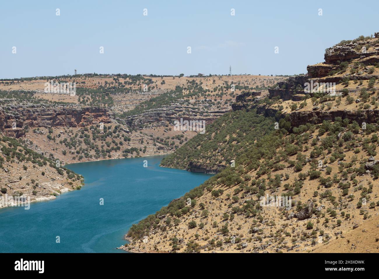 Valley of the Tigris by Egil town, Diyarbakir province, Turkey Stock ...