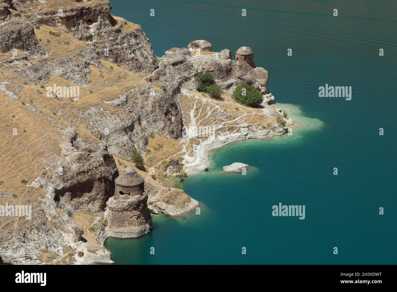 Tombs of Assyrian kings in valley of the Tigris near Egil town ...