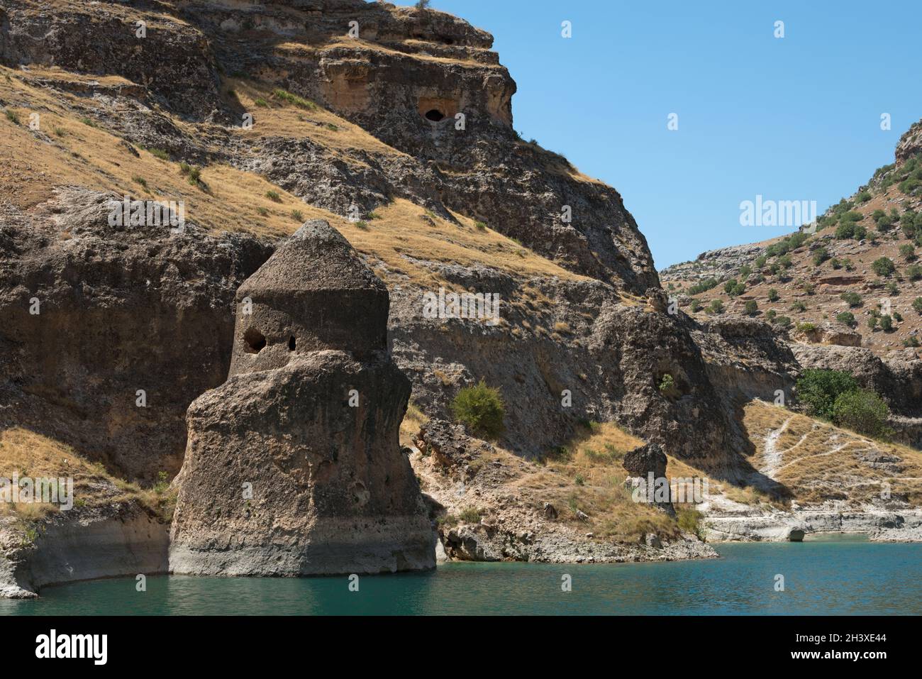 Tomb of Assyrian king by the Tigris river, Egil, Diyarbakir province ...