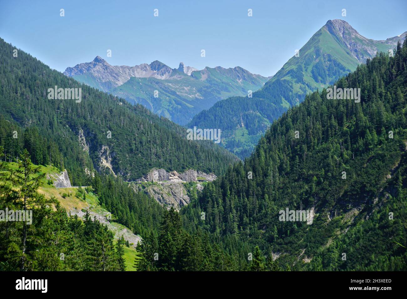 View to the Lechtal Alps, Austria, Tyrol Stock Photo - Alamy