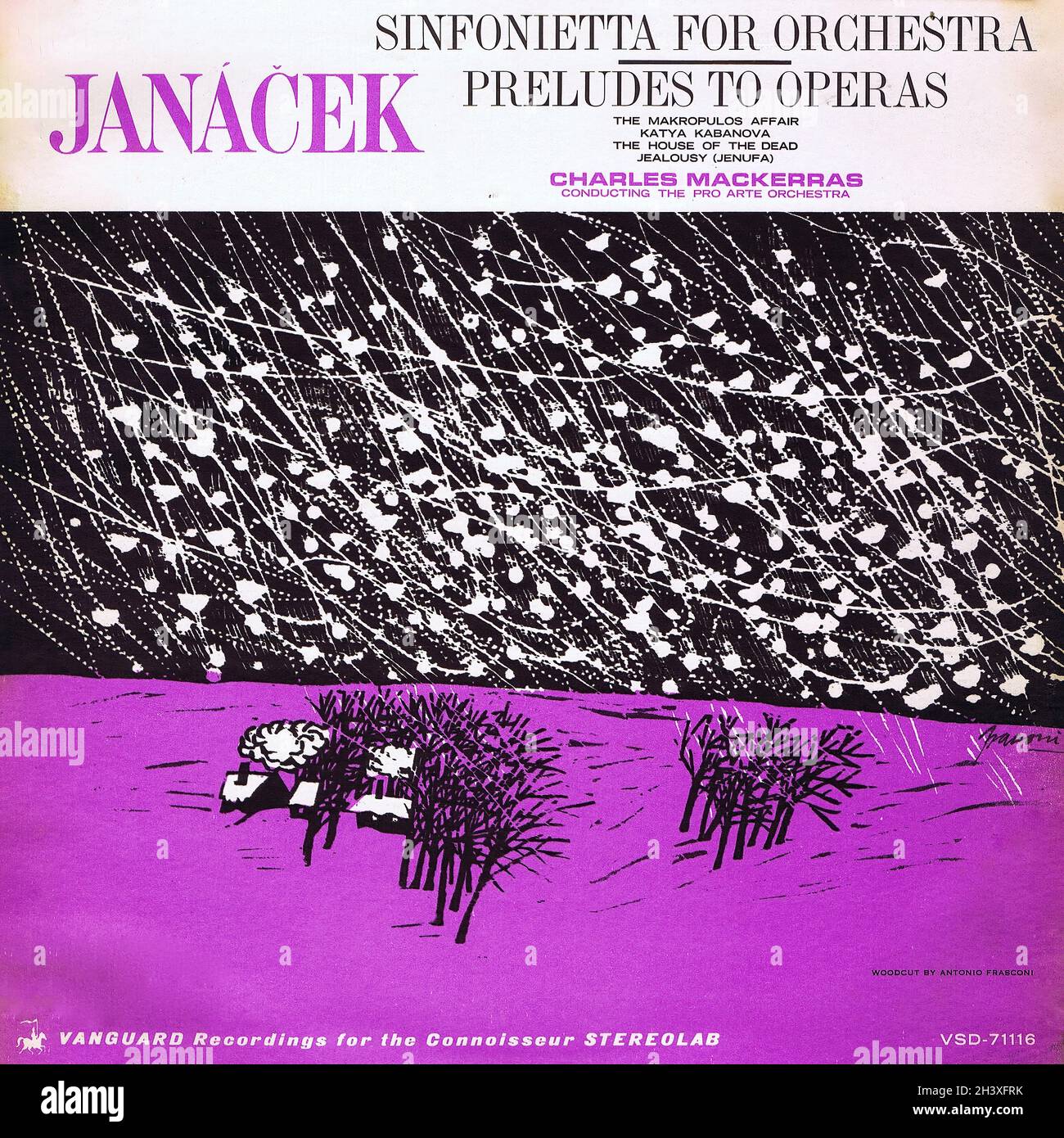 Janacek Sinfonietta Opera Preludes - Mackerras Pro Arte Orch Vanguard ...