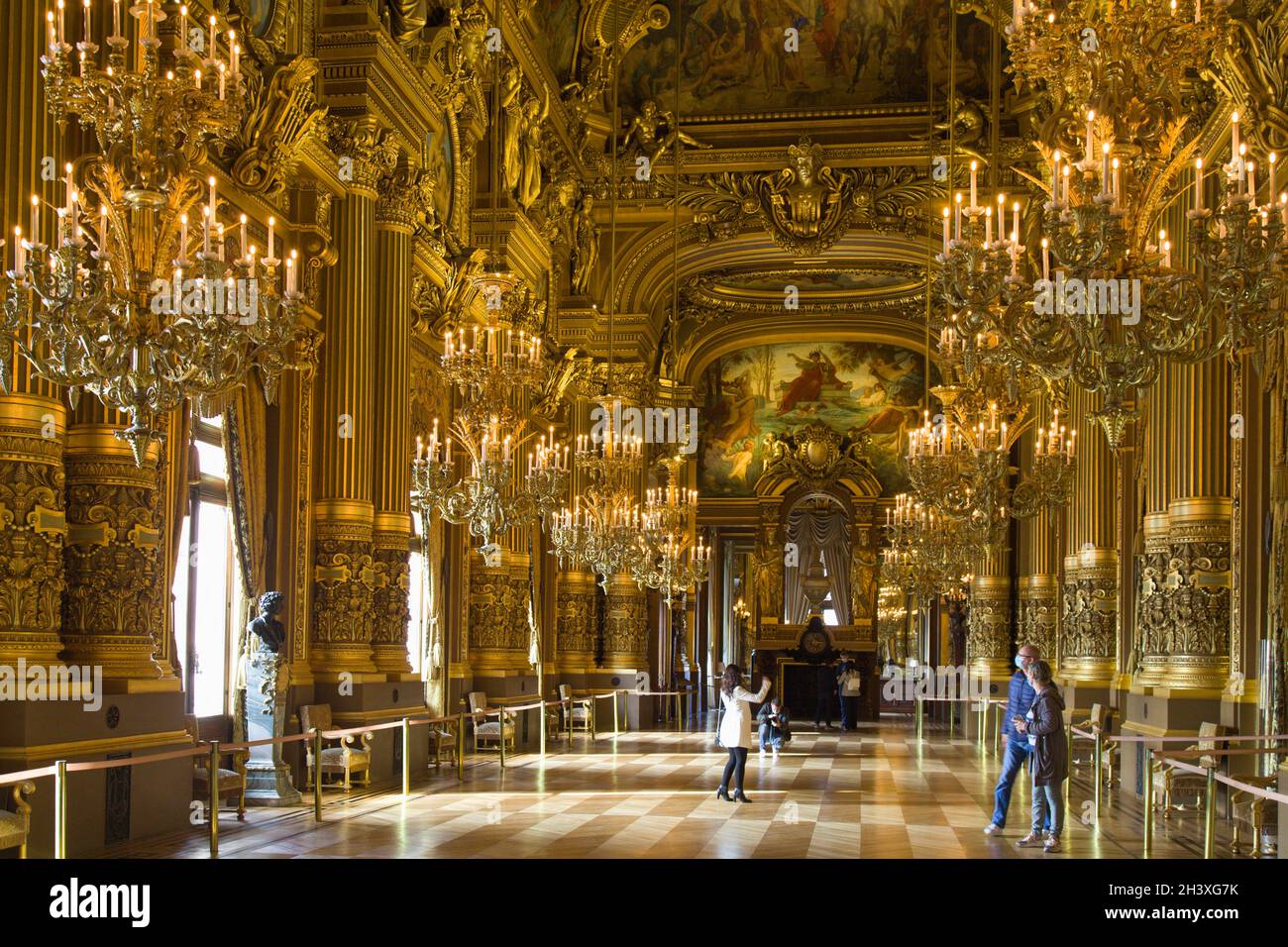 France, Paris, Opera Garnier, interior, Grand Foyer Stock Photo - Alamy
