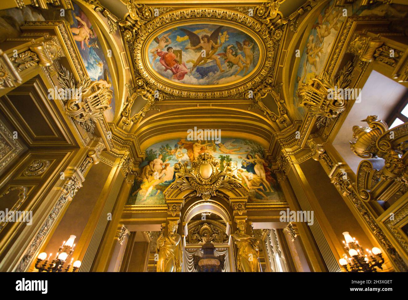 France, Paris, Opera Garnier, interior, Grand Foyer Stock Photo - Alamy