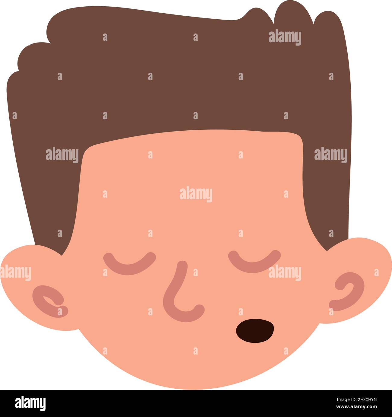 boy sleep face Stock Vector Image & Art - Alamy