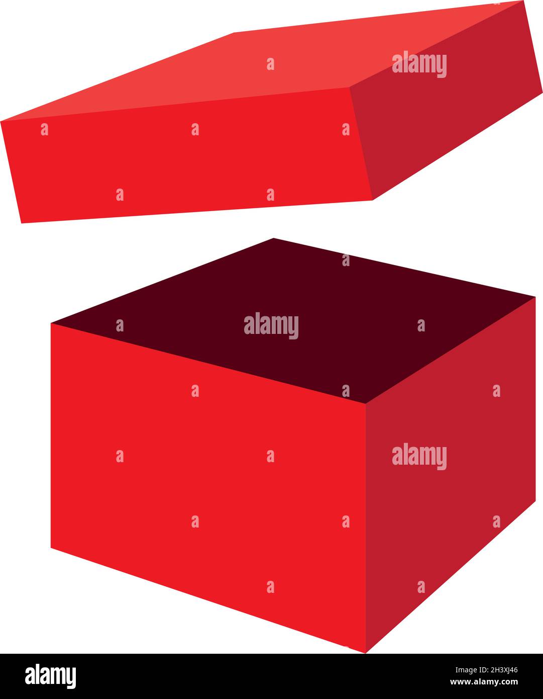open red box Stock Vector Image & Art - Alamy