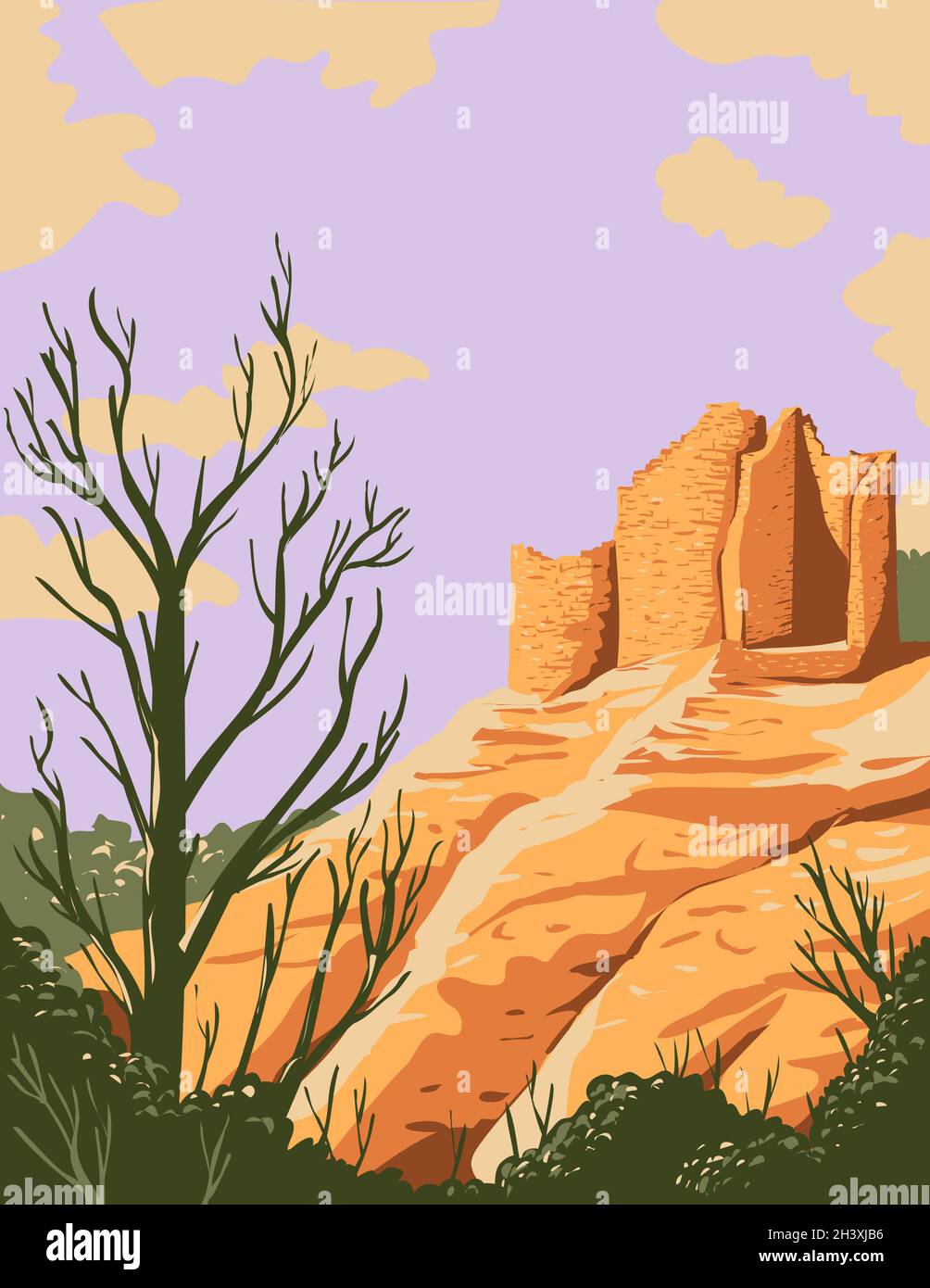 Cutthroat Castle Ruins in Hovenweep National Monument Located in Cortez ...