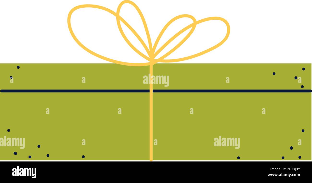 green gift box Stock Vector Image & Art - Alamy