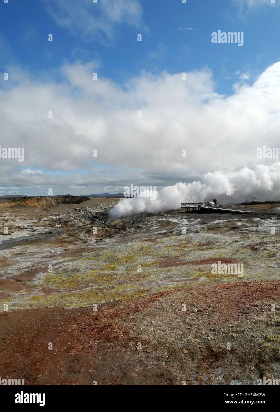 High temperature area on the Reykjanes Peninsula, Iceland Stock Photo ...
