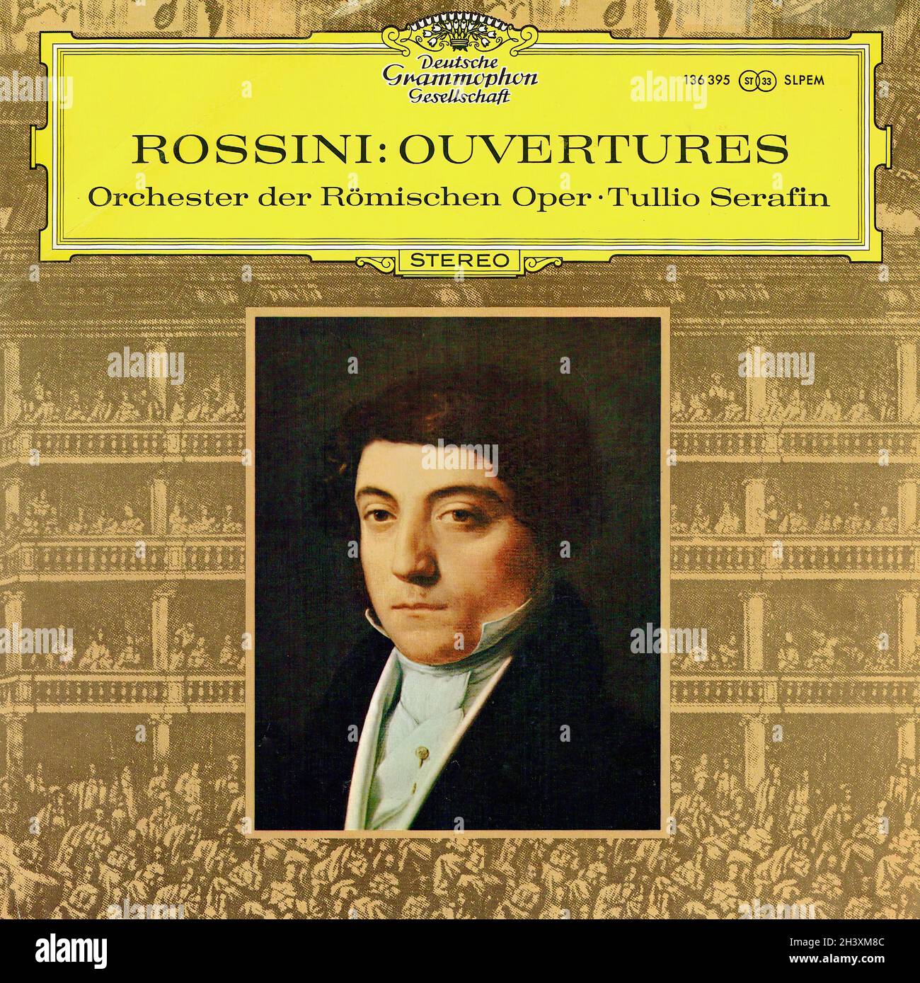 Rossini Overtures - Serafin DGG Tulips 1 - Classical Music Vintage Vinyl Record Stock Photo - Alamy