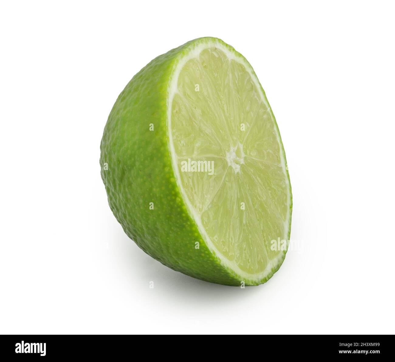 Half of lime isolated on white background. Citrus cut in half Stock ...