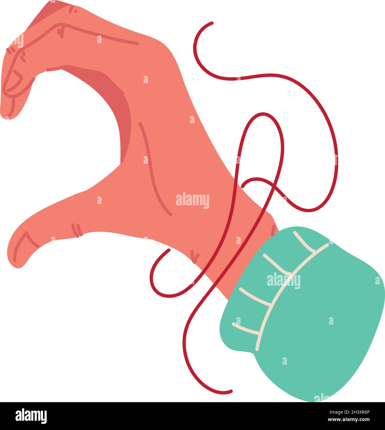 Red thread of fate hi-res stock photography and images - Alamy