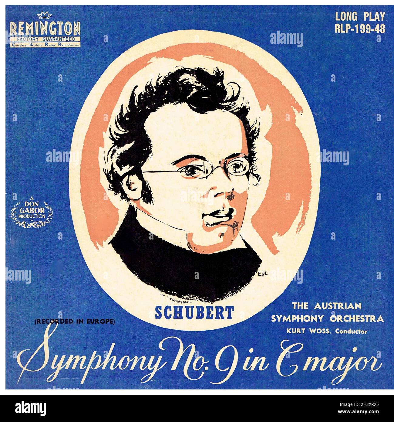 Schubert Symphony 9 - Woss Remington 1 - Classical Music Vintage Vinyl ...