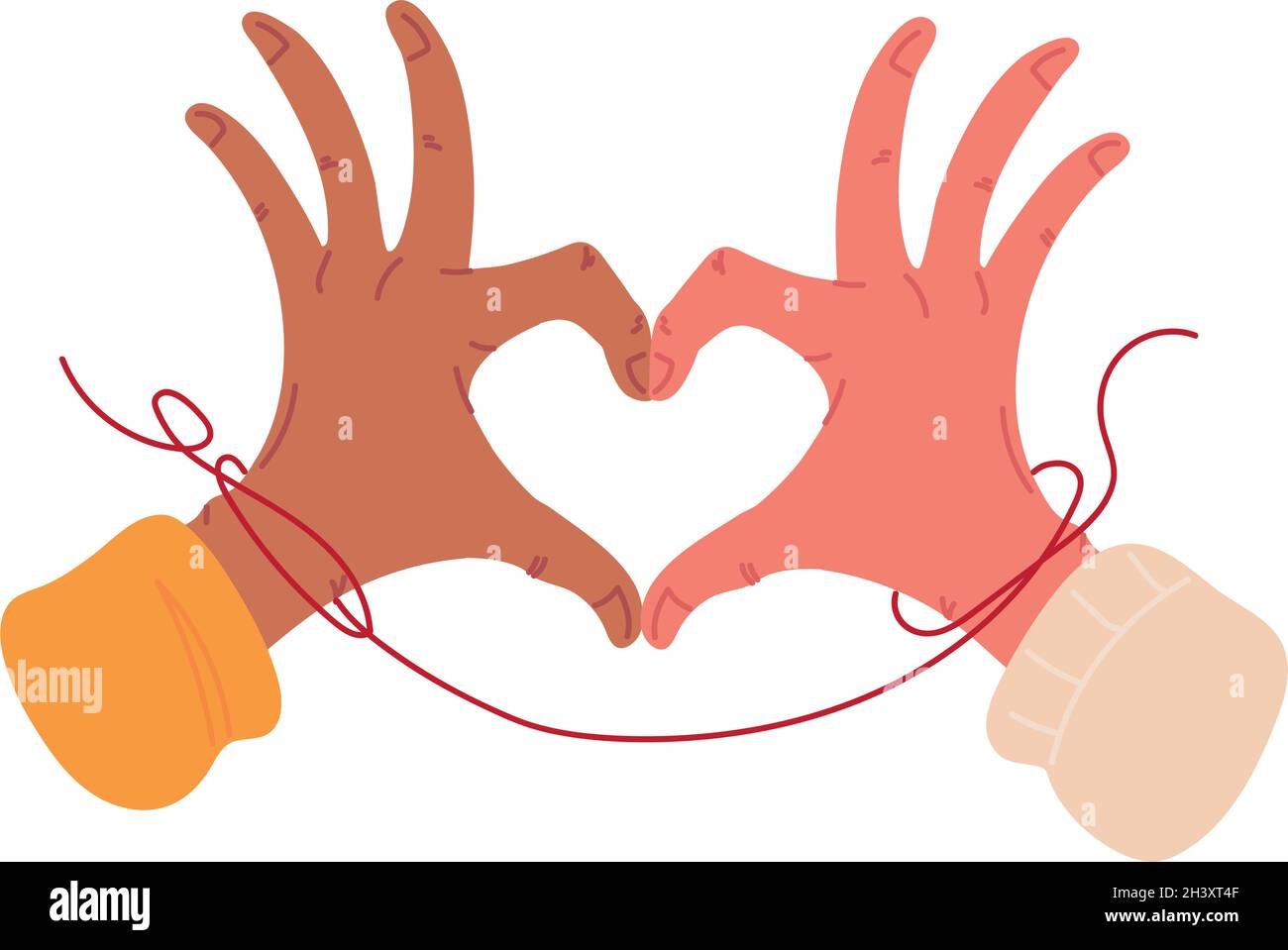 red string of destiny Stock Vector Image & Art - Alamy