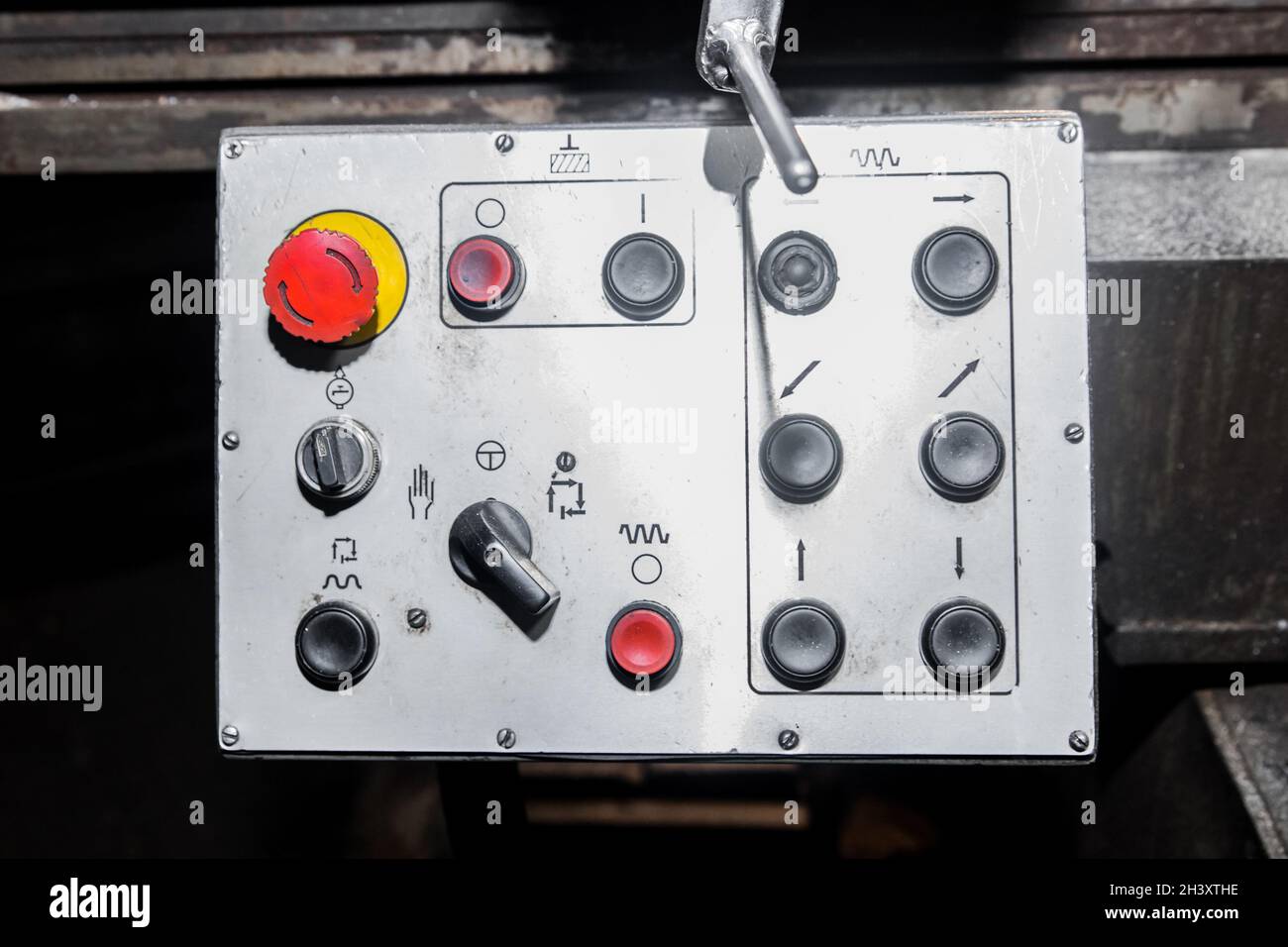 Industrial electric switch panel buttons hi-res stock photography and ...