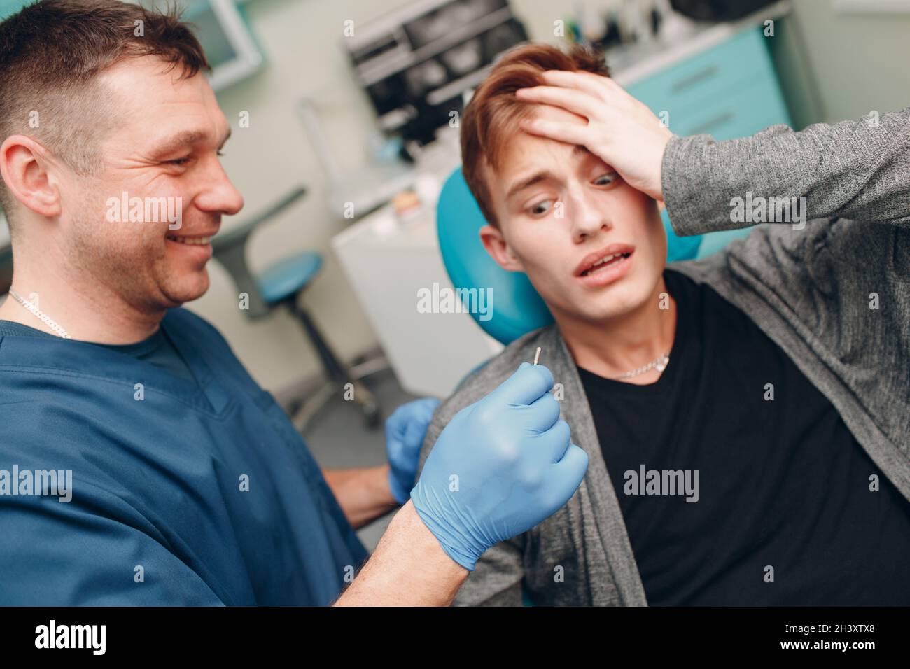 Dentistry. Dental clinic. Doctor and patient. Teeth health Stock Photo ...