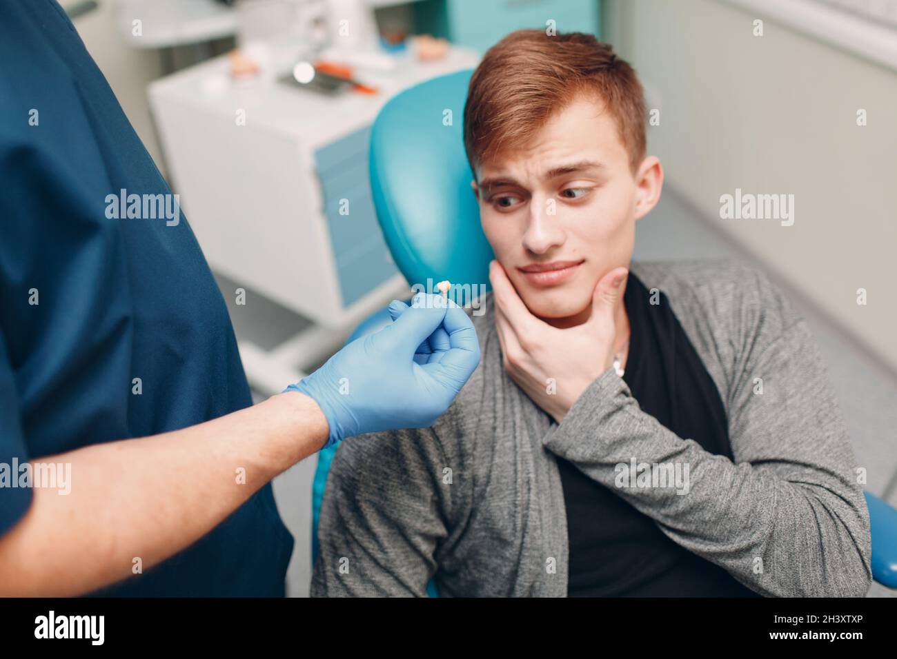 Dentistry. Dental clinic. Doctor and patient. Teeth health Stock Photo ...