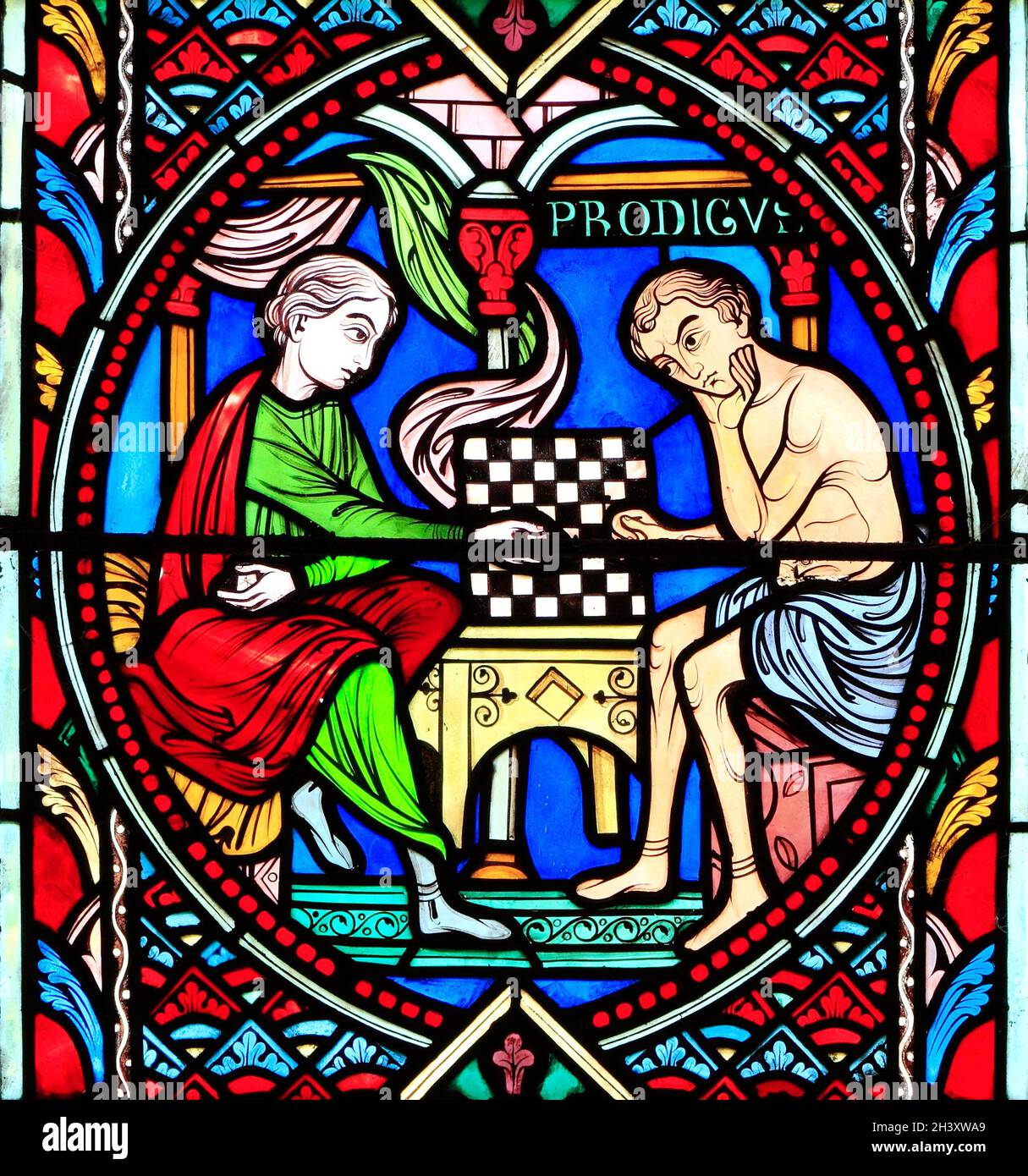 Parable of The Prodigal Son, by Adolph Didron of Paris, 1859, Stained ...