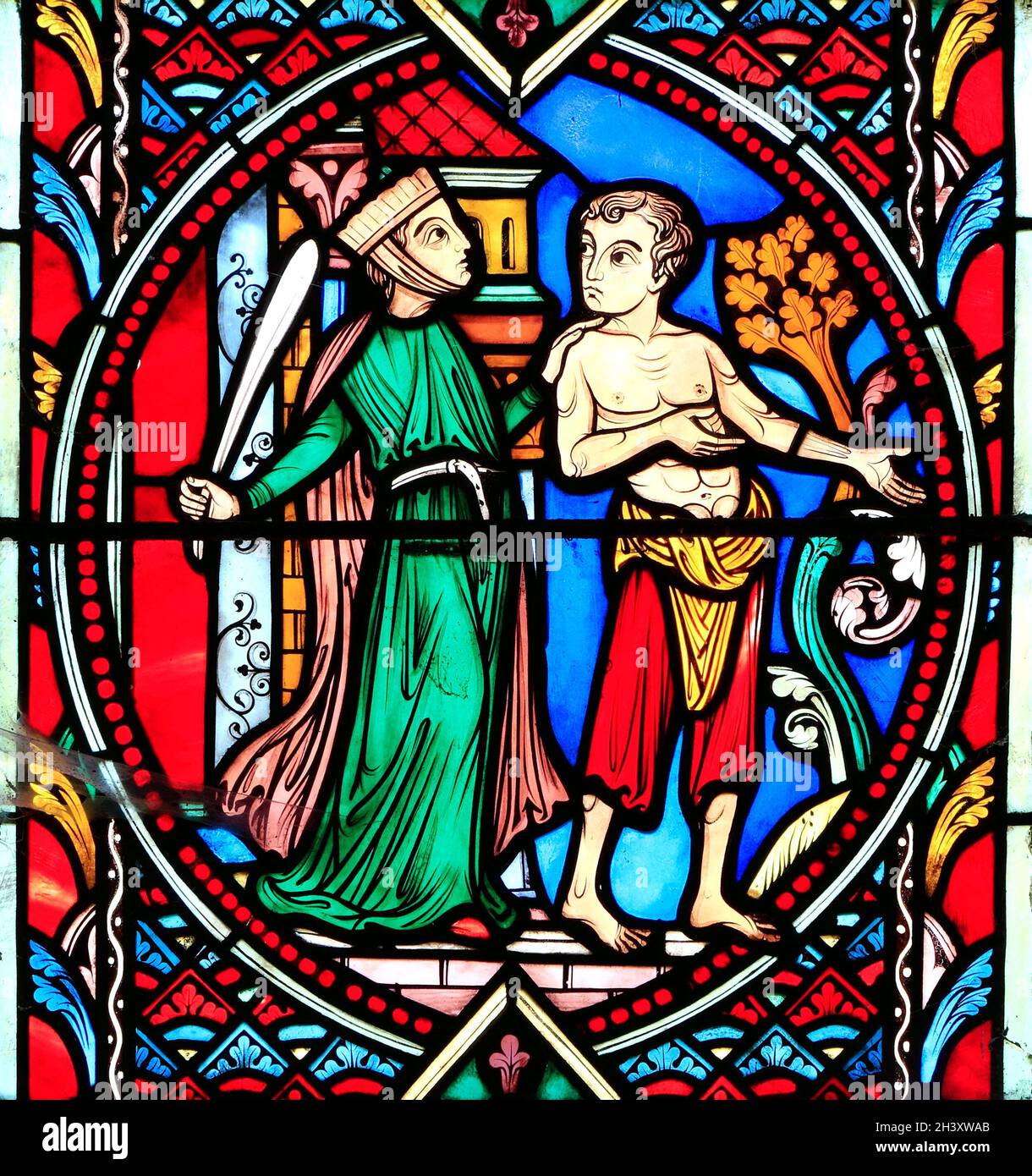 Parable of The Prodigal Son, by Adolph Didron of Paris, 1859. Stained ...