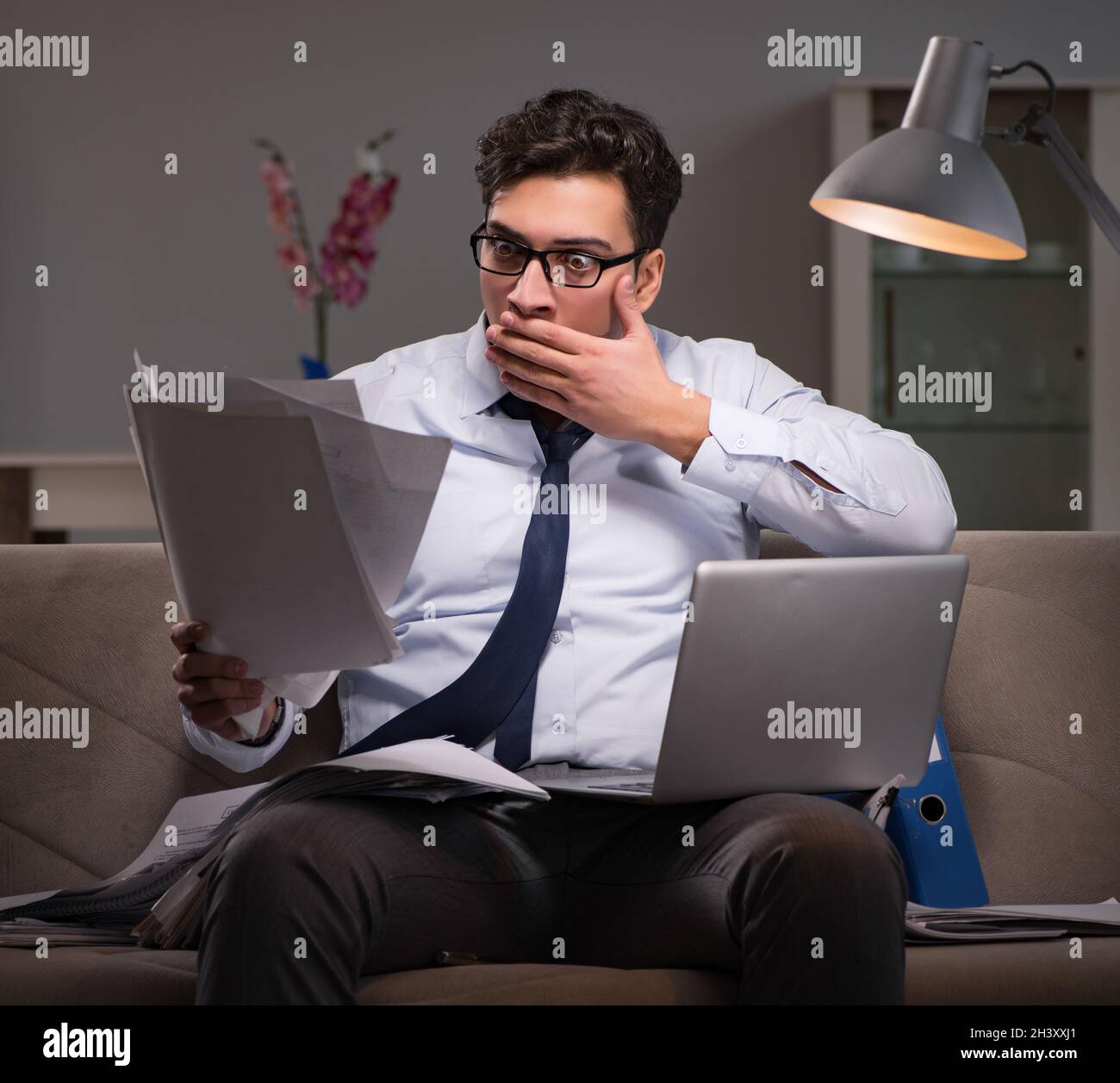 Angry businessman workaholic working hi-res stock photography and ...