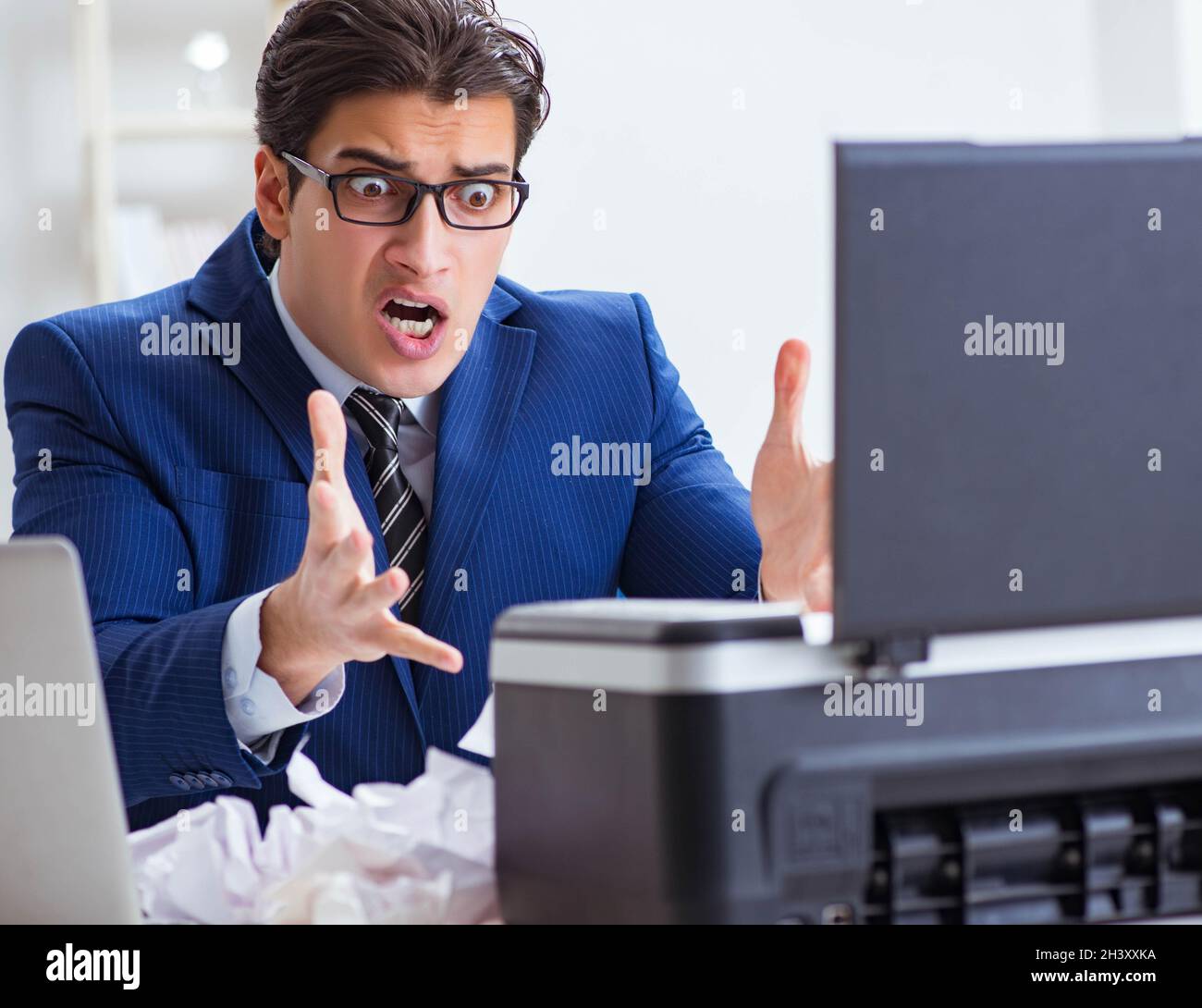 Angry and paper and office and copier hi-res stock photography and ...