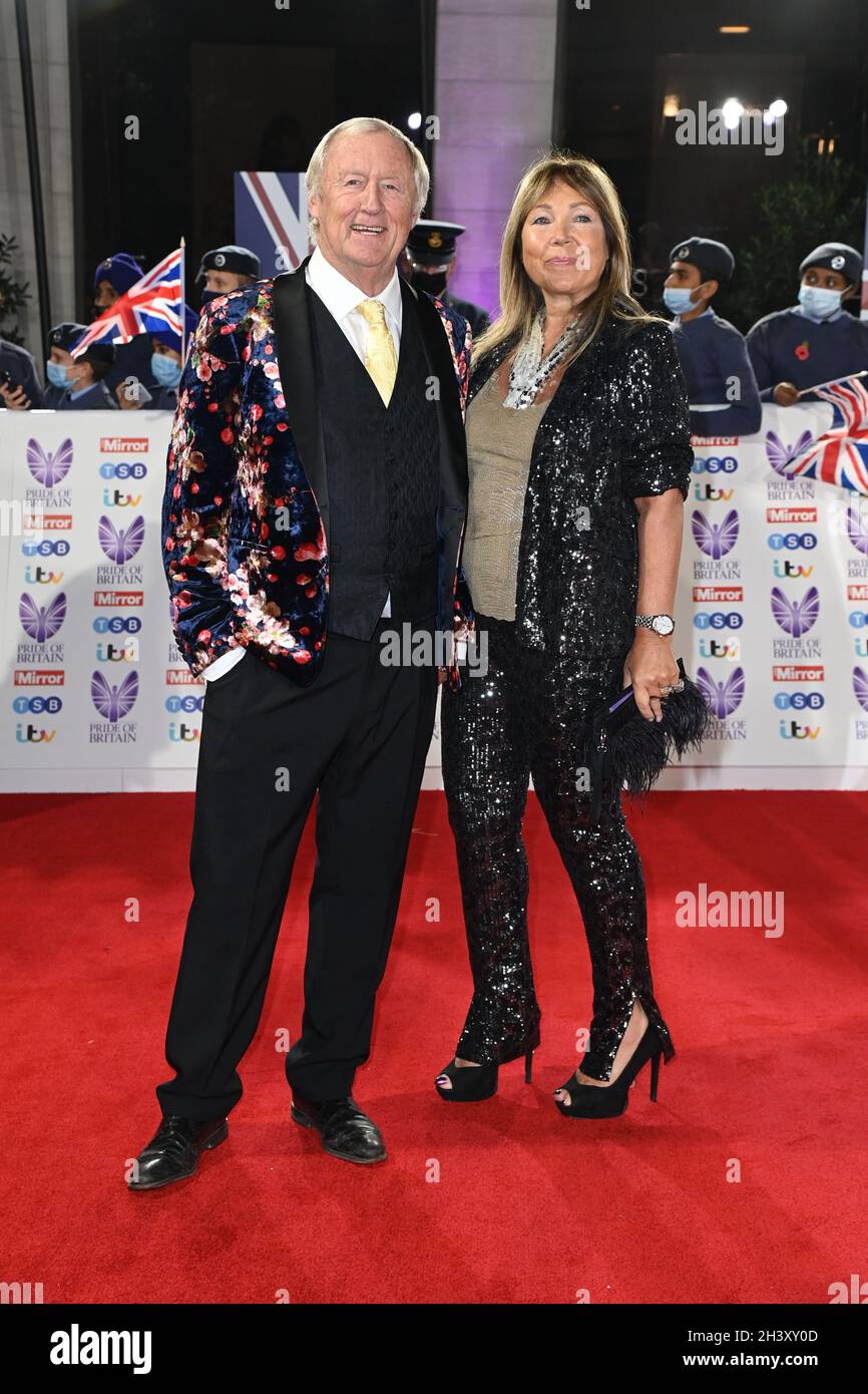 London, UK. 30 October 2021. Chris Tarrant and Jane Bird arriving at ...