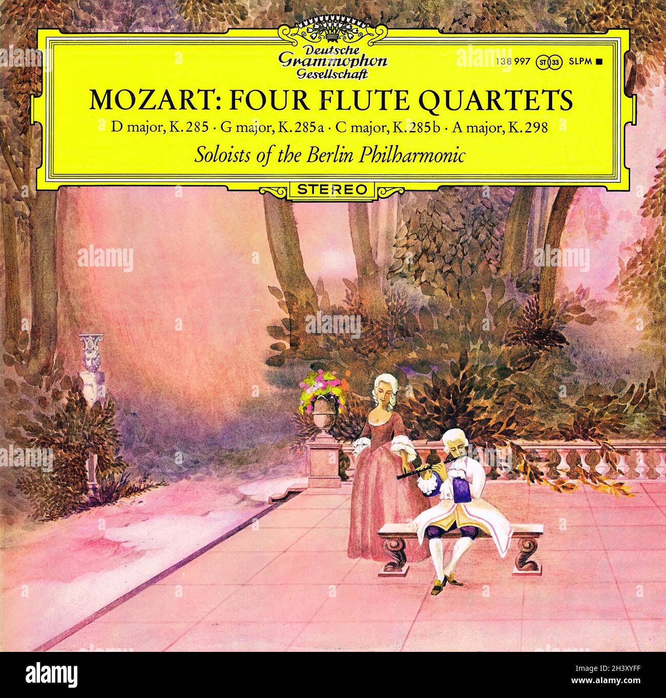 Mozart Flute Quartets - ZoÌˆller Berlin DGG Tulips - Classical Music Vintage Vinyl Record Stock ...