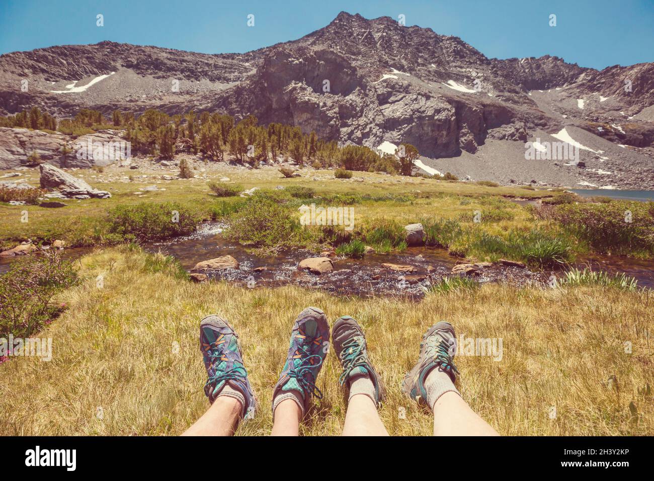 Rest in hike Stock Photo - Alamy