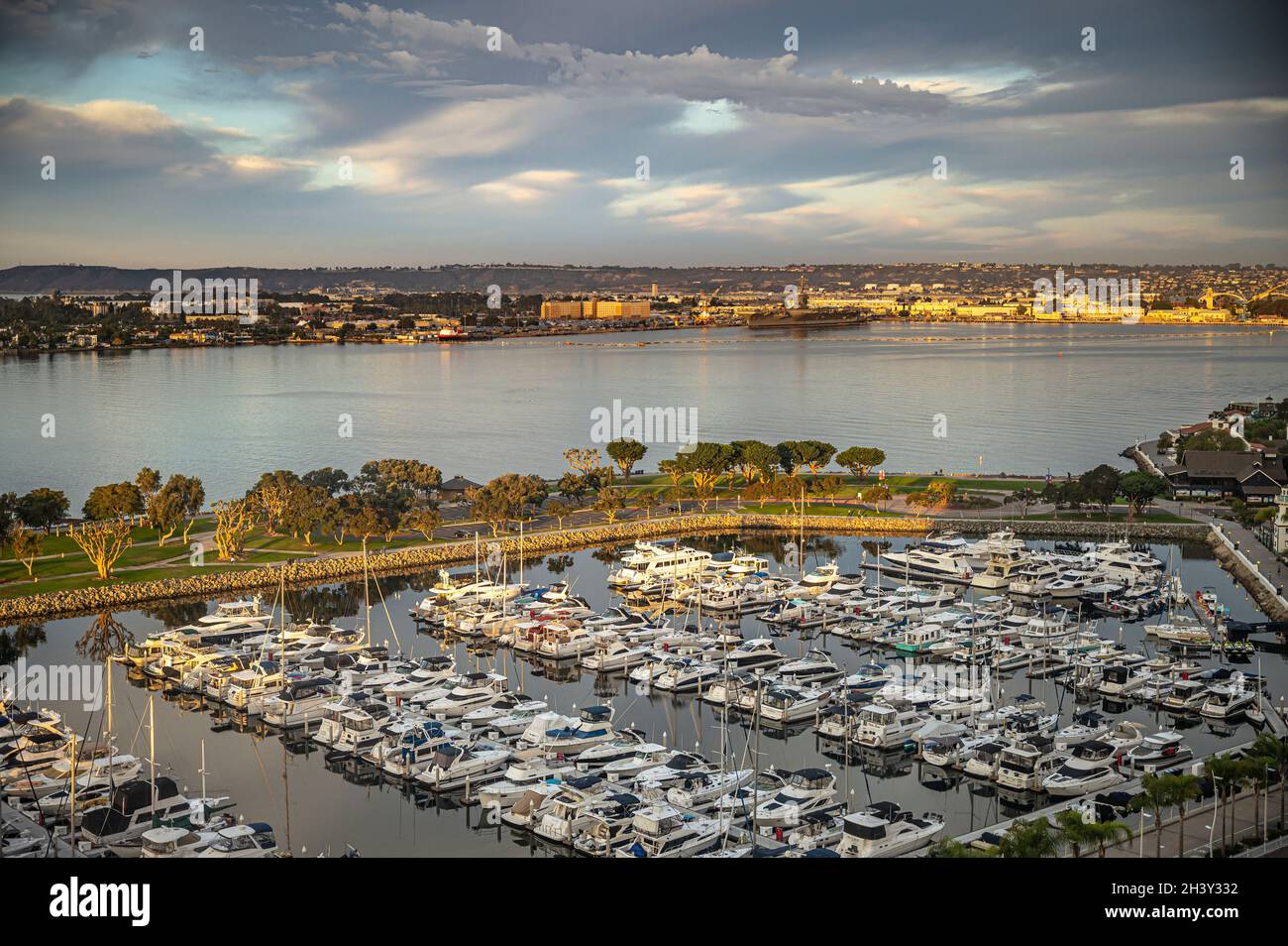 San Diego, California, USA - October 4, 2021: South Embarcadero ...