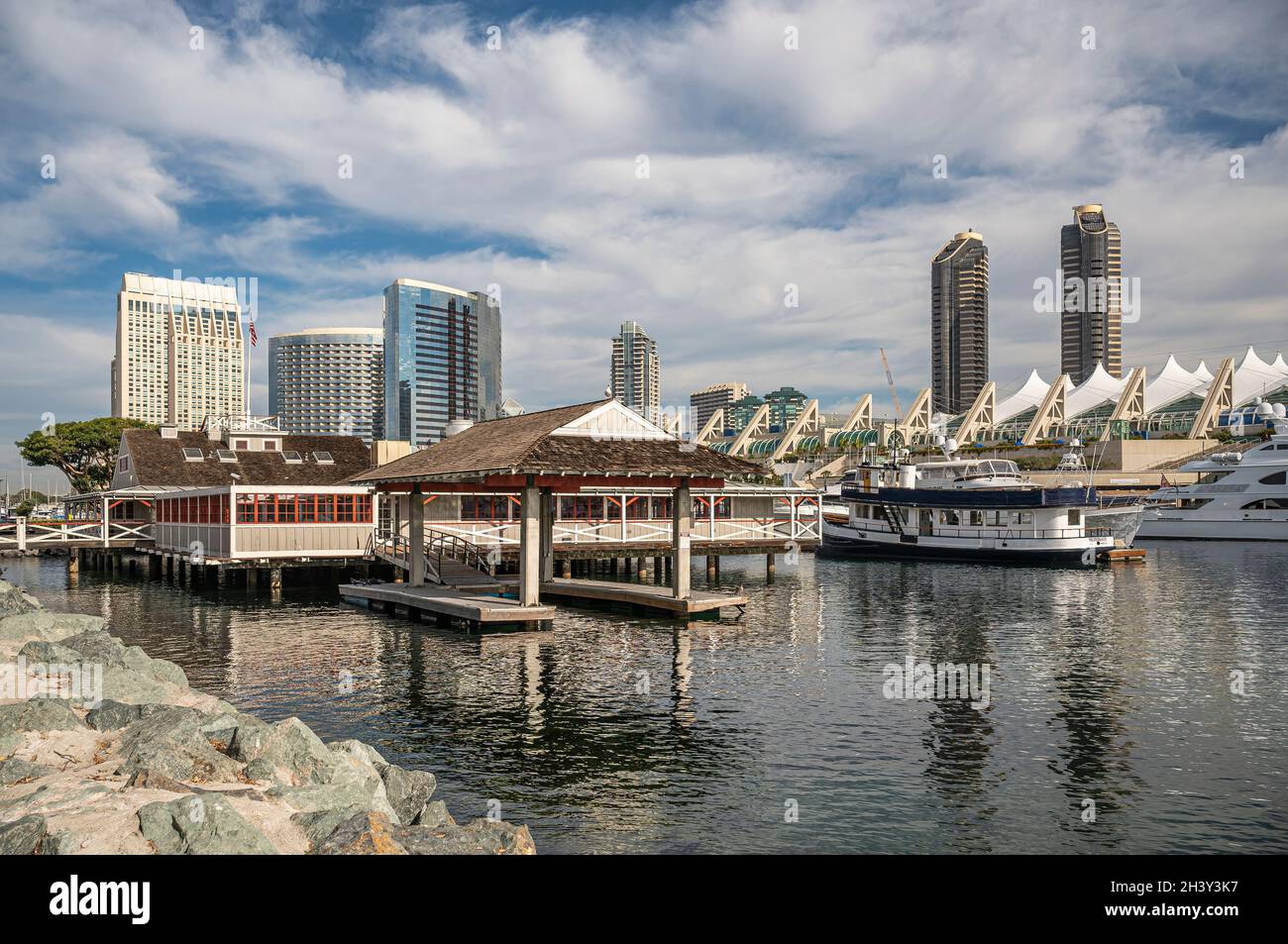 San Diego, California, USA - October 4, 2021: South Embarcadero ...