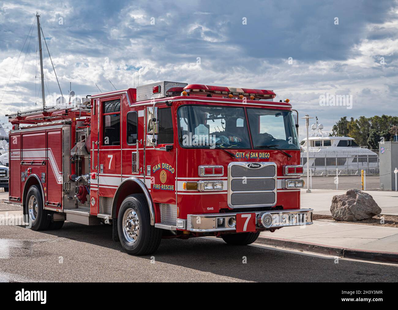 San Diego, California, USA - October 4, 2021: South Embarcadero ...