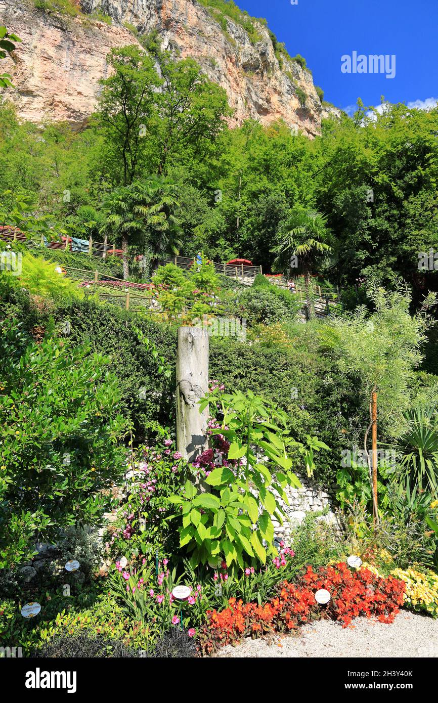 Nature reserve Varone in Tenno. Trentino, Northern Italy, Europe Stock ...