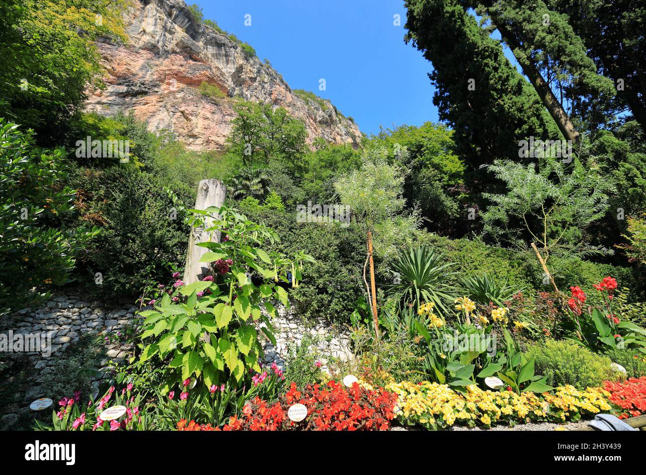 Nature reserve Varone in Tenno. Trentino, Northern Italy, Europe Stock ...
