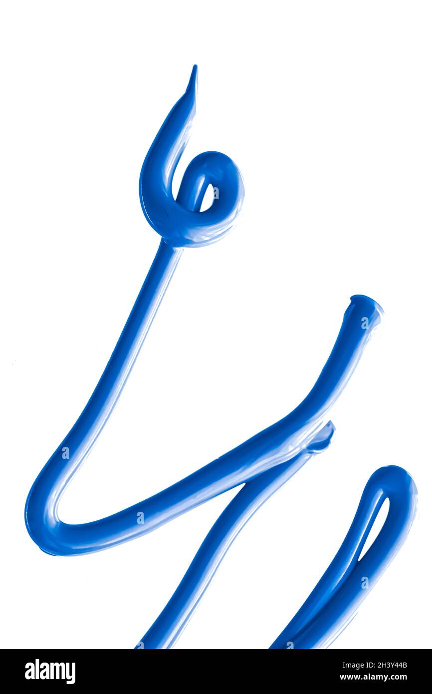 Azure texture wall blue Cut Out Stock Images & Pictures - Alamy