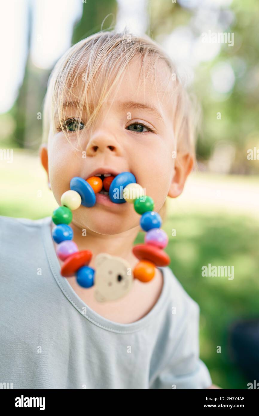 Child mouth toy hi-res stock photography and images - Alamy